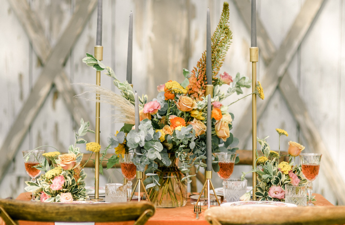 Simple Fall Wedding Table Settings Unique Rustic Fall Wedding Ideas