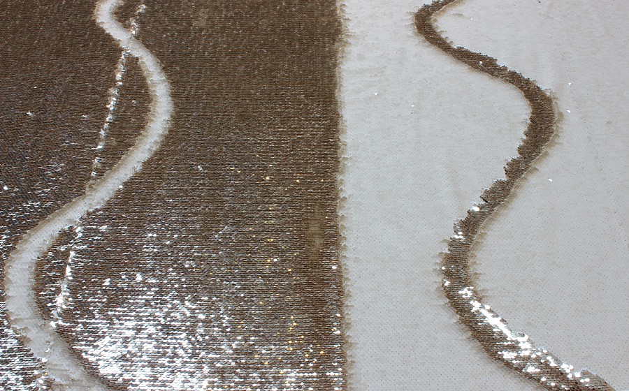 Ivory and Gold Interactive Sequins