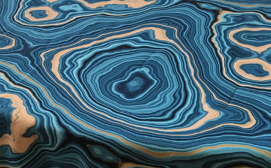 Blue Gold Malachite