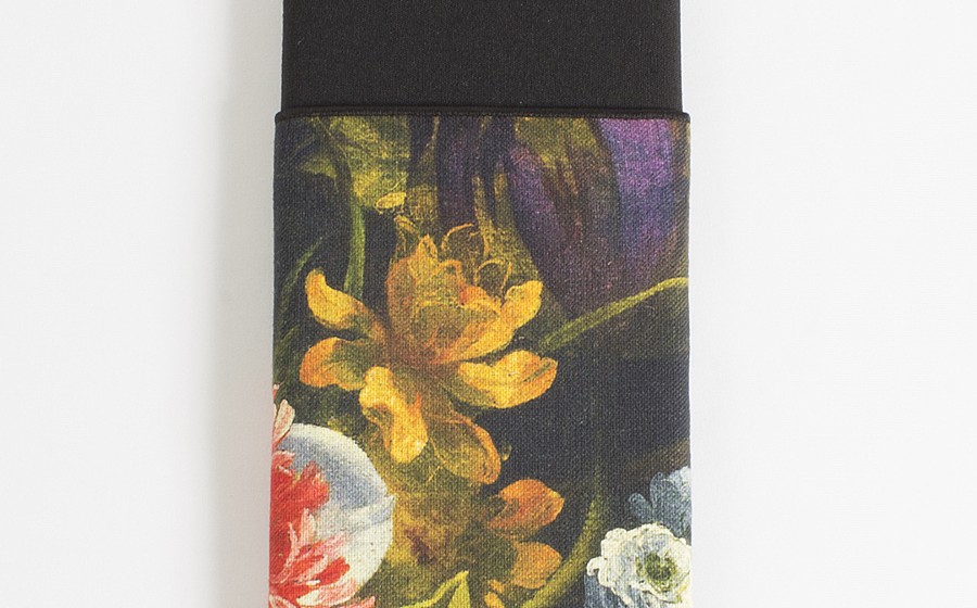 Cotton Dutch Masters Dinner Napkin with Black Cotton Backing