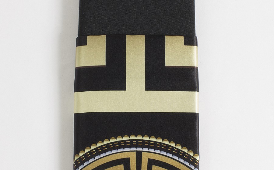 Versace with Black Cotton Backing Dinner Napkin