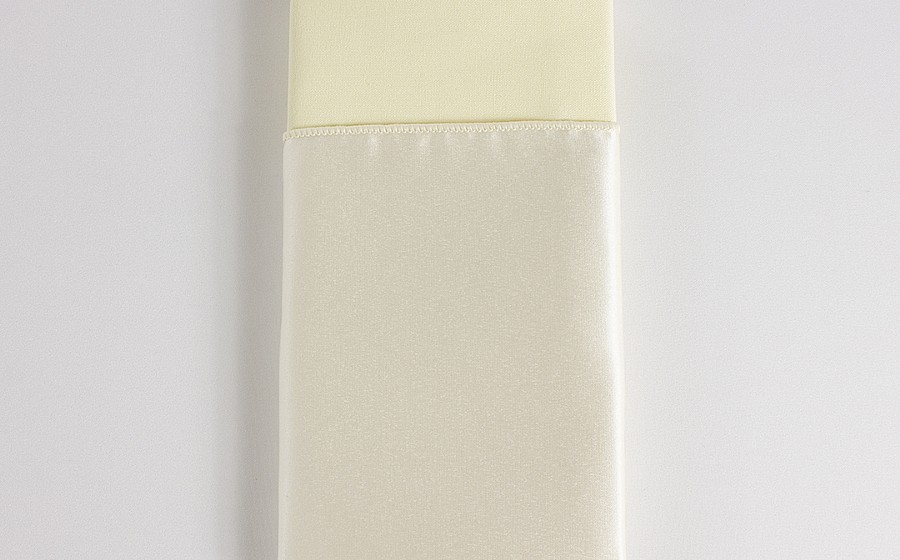 Ivory Lamour Dinner Napkin with Ivory Cotton Backing