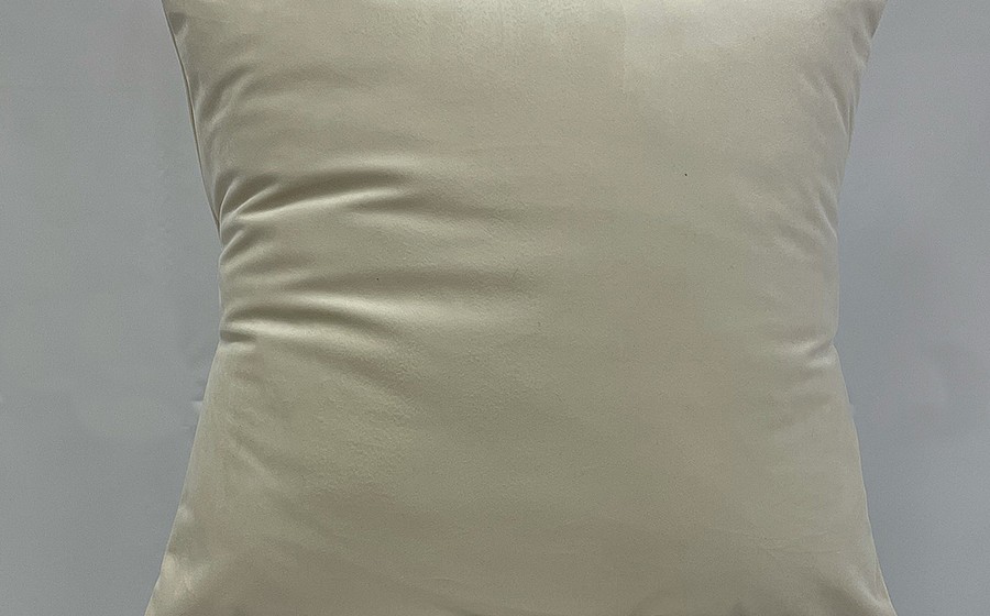 Ivory Velvet Pillow