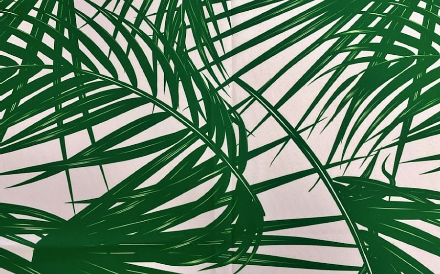 Kelly Palm Leaf Poly