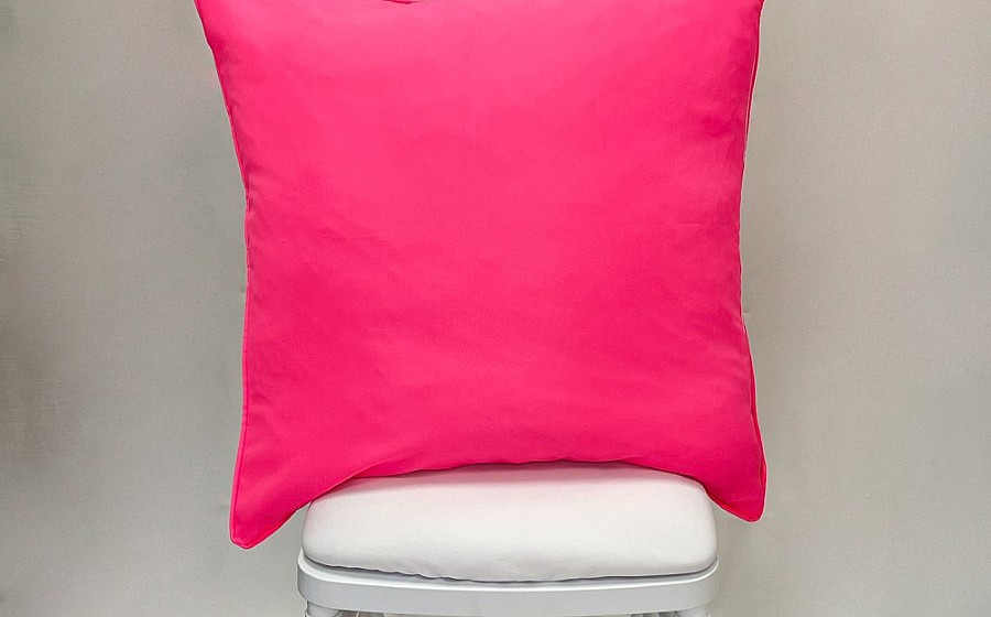 Neon Pink Poly Pillow