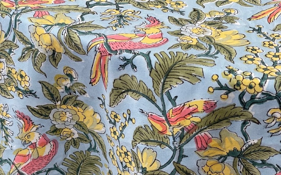 Blue Indian Block Print