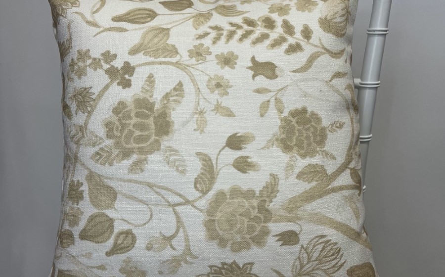 Cream Delft Panama Pillow