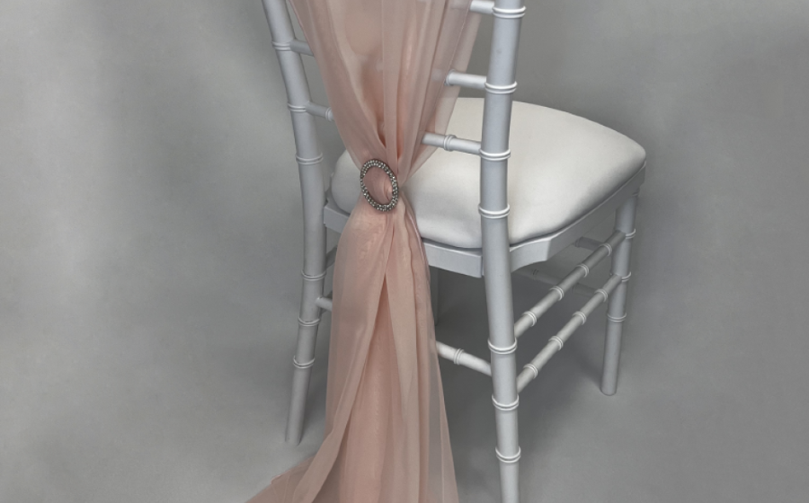 Blush Chiffon Sash