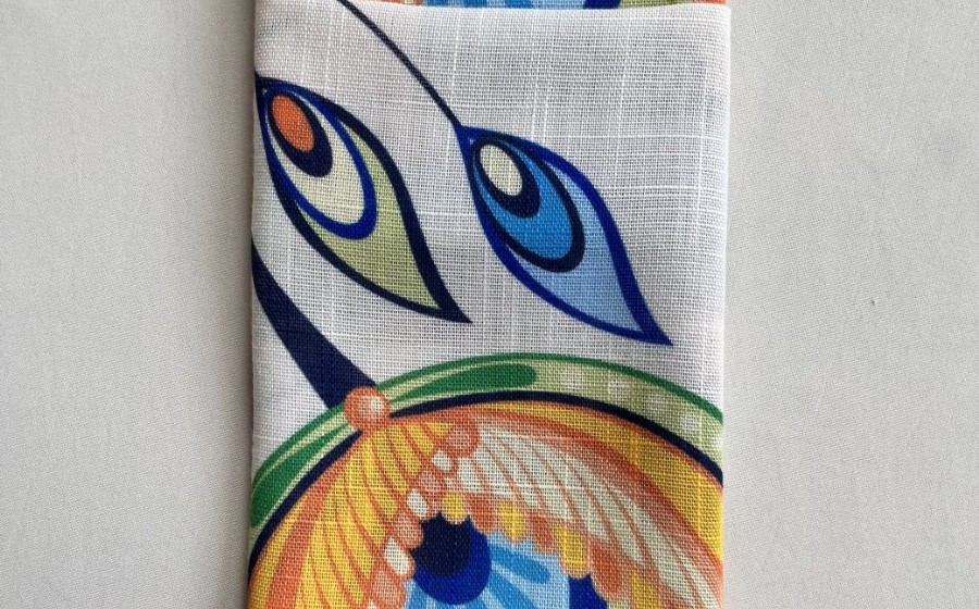 Peacock Linen Dinner Napkin