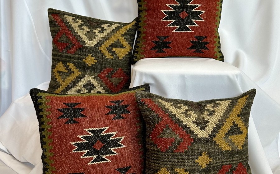 Multi Jute Assorted Pillows