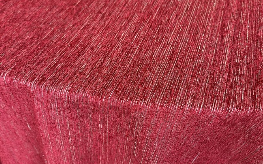 Red Metallic Chenille
