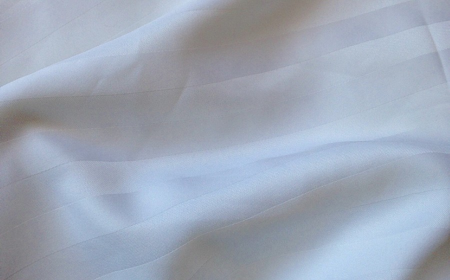 White Satin Stripe