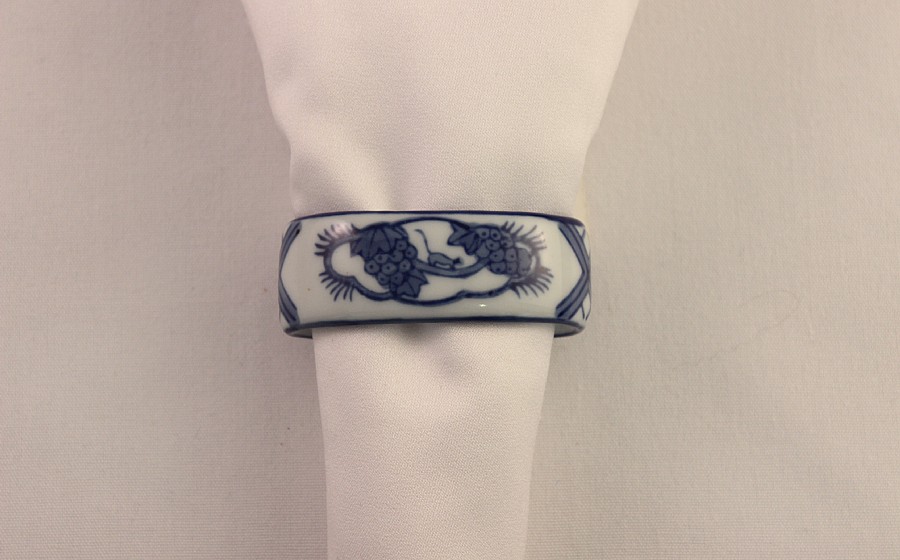 Delft Blue Porcelain Napkin Ring