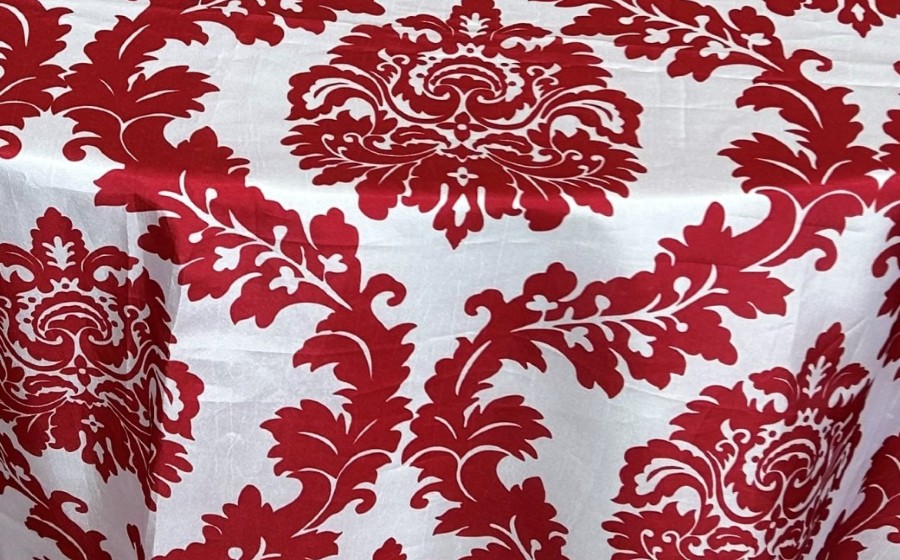 Radiant Red Damask