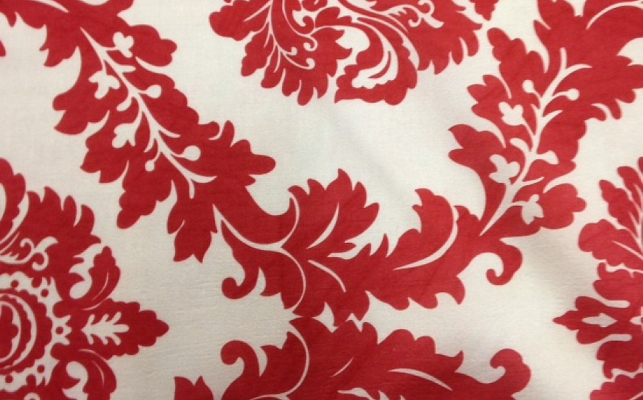 Radiant Red Damask